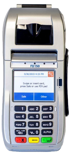 First Data 150 Secure Credit Card Terminal with WIFI ; POS Merchandise ...